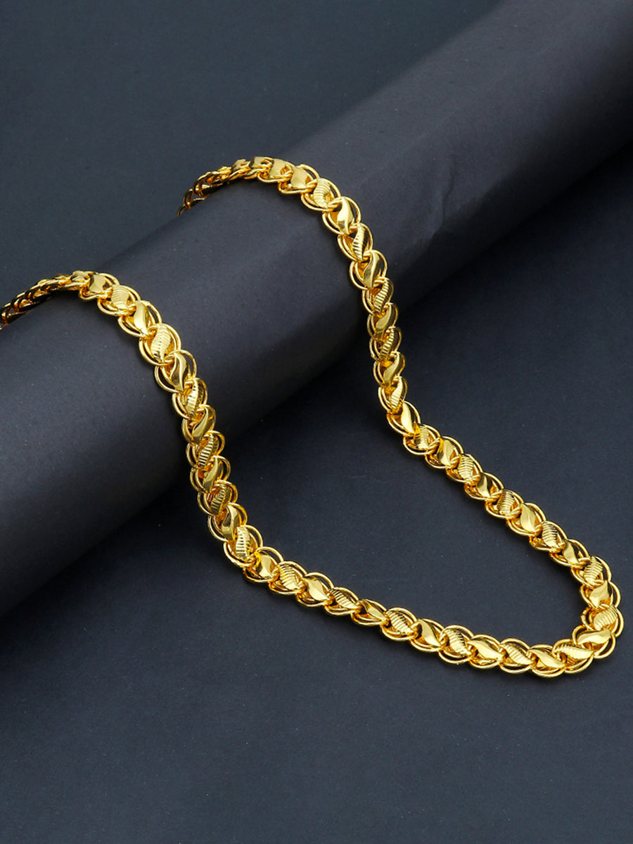 Style Smith Elegant Gold Plated Link Chain for Men SKR68960