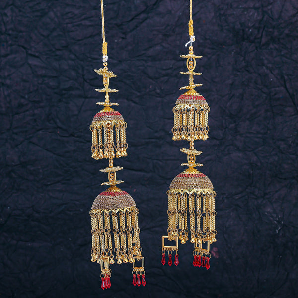 Sukkhi Fabulous Golden Hand Hanging Bridal Traditional Kalira for Brid ...